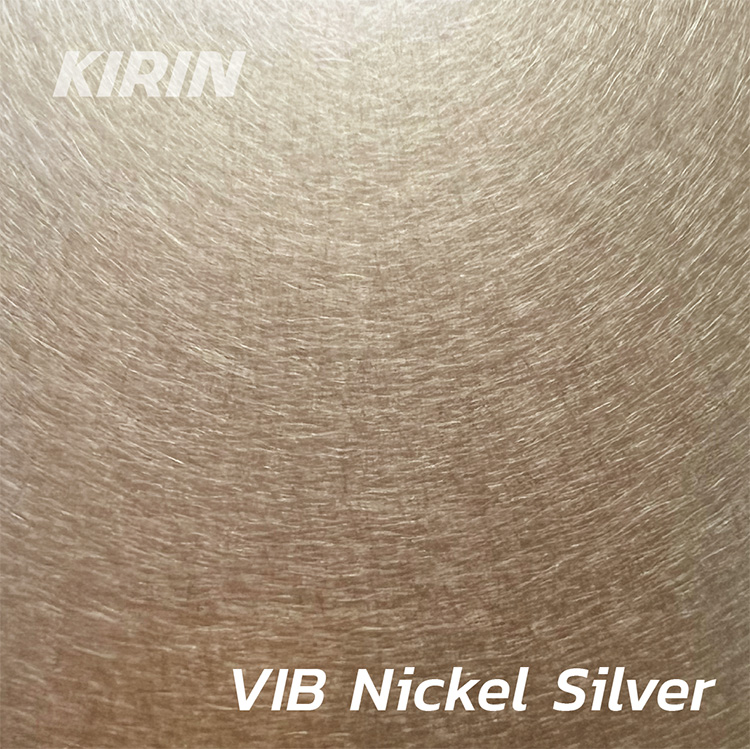 สแตนเลสสี นิกเกิลซิลเวอร์ ผิวปัดลายวน - คิรินสแตนเลส จำหน่ายสแตนเลสสี